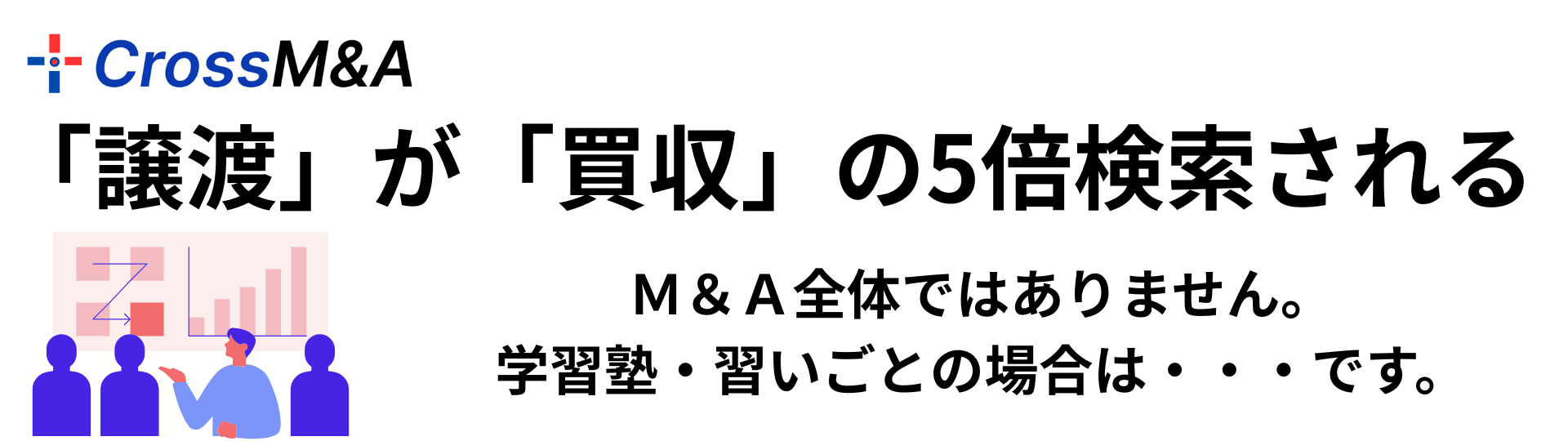 塾のM&A動向を徹底分析！「譲渡」が「買収」の5倍検索される驚きの背景と未来予測 - Cross M&A